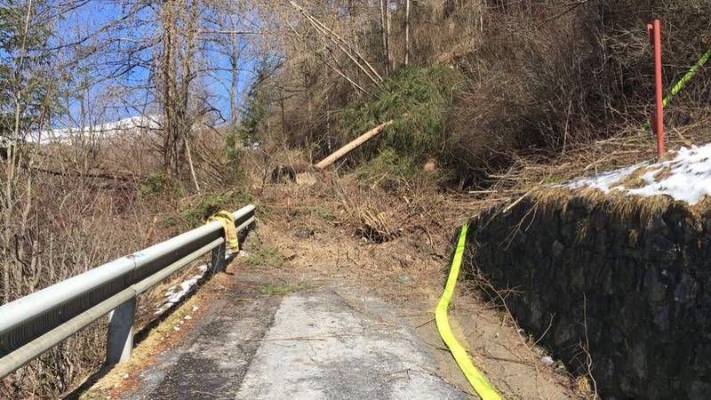 Murenabgang in Faggen