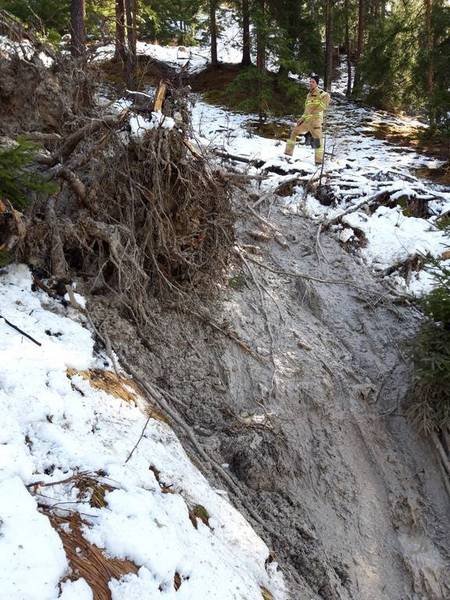 Murenabgang in Faggen