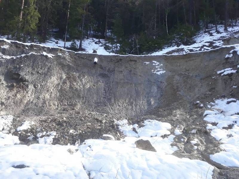 Murenabgang in Faggen