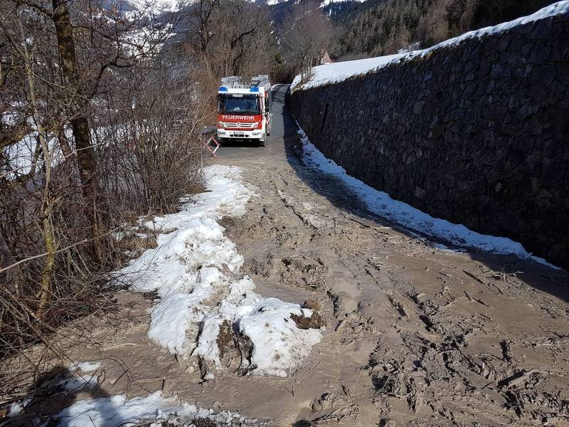 Murenabgang in Faggen