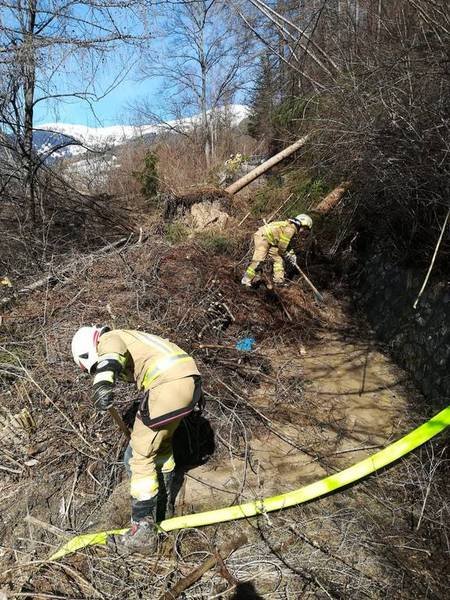 Murenabgang in Faggen