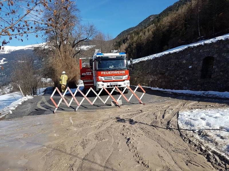 Murenabgang in Faggen