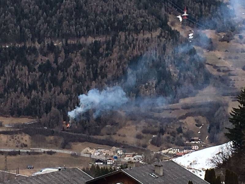 Waldbrandeinsatz in Faggen